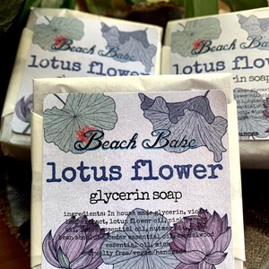 Lotus Flower Glycerin Soap - Etsy