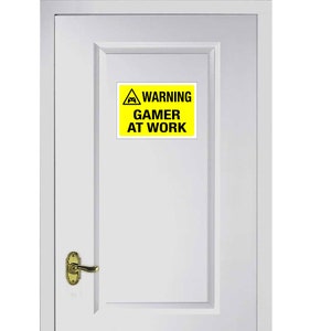 Warning Gamer at Work Door/wall Sign - Etsy