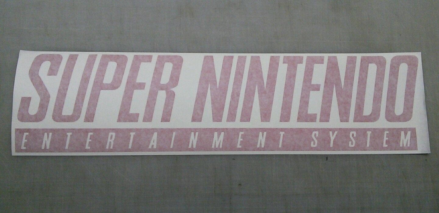 Nintendo Super Nintendo SNES Wall Art Logo Sticker Decal - Etsy