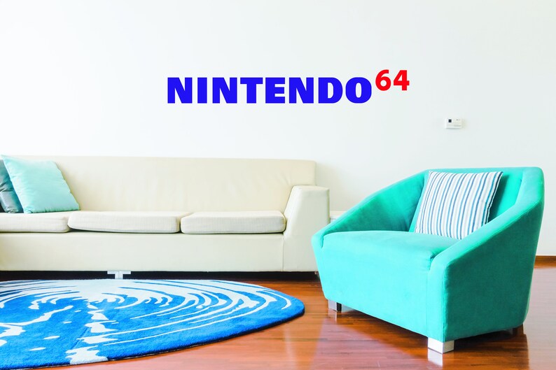 Nintendo 64 Wall Art Logo Sticker Decal - Etsy UK