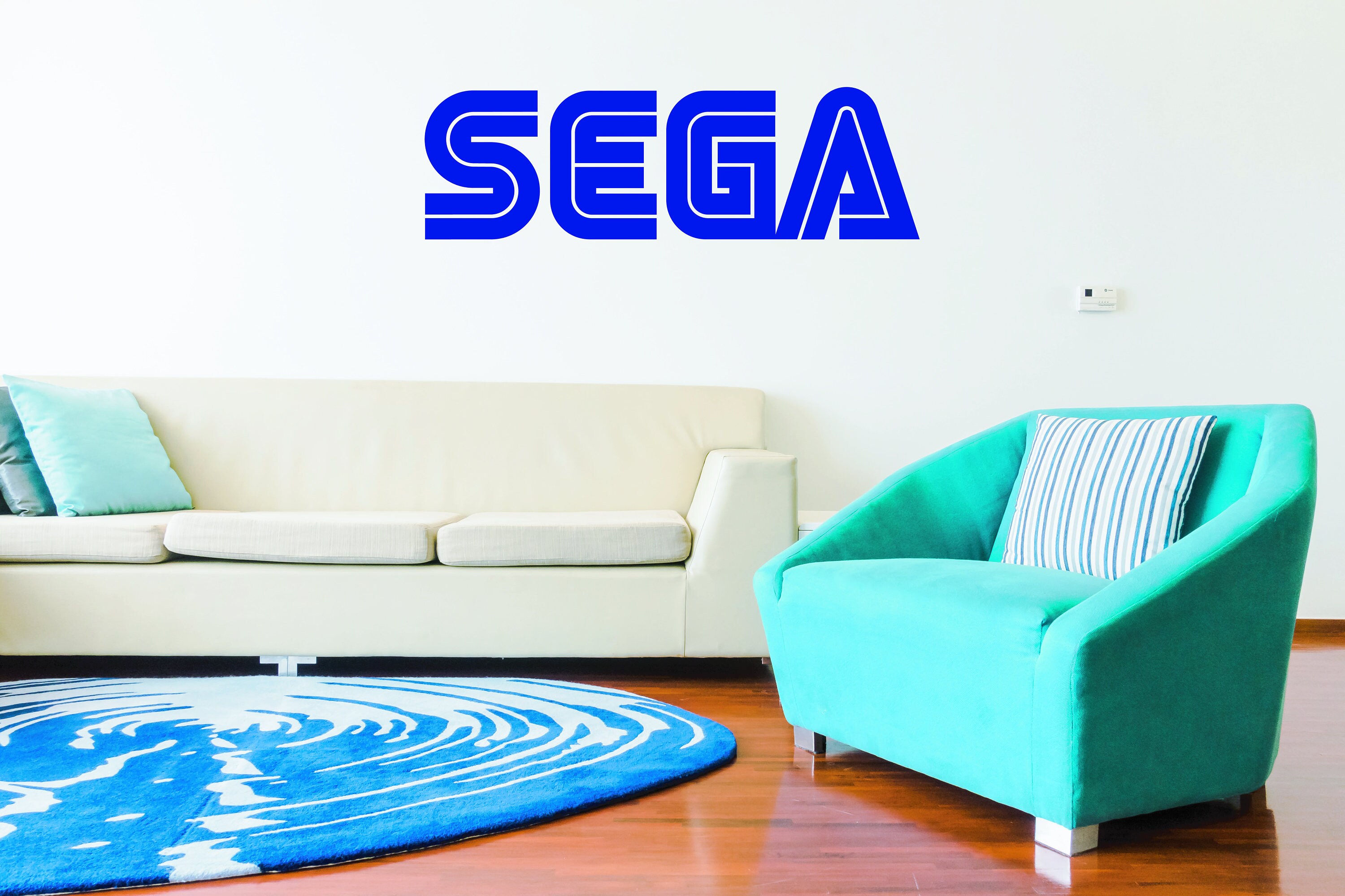 Sega Wall Art Logo Sticker Decal | Etsy