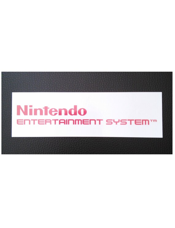 Nintendo NES Logo Sticker | Etsy