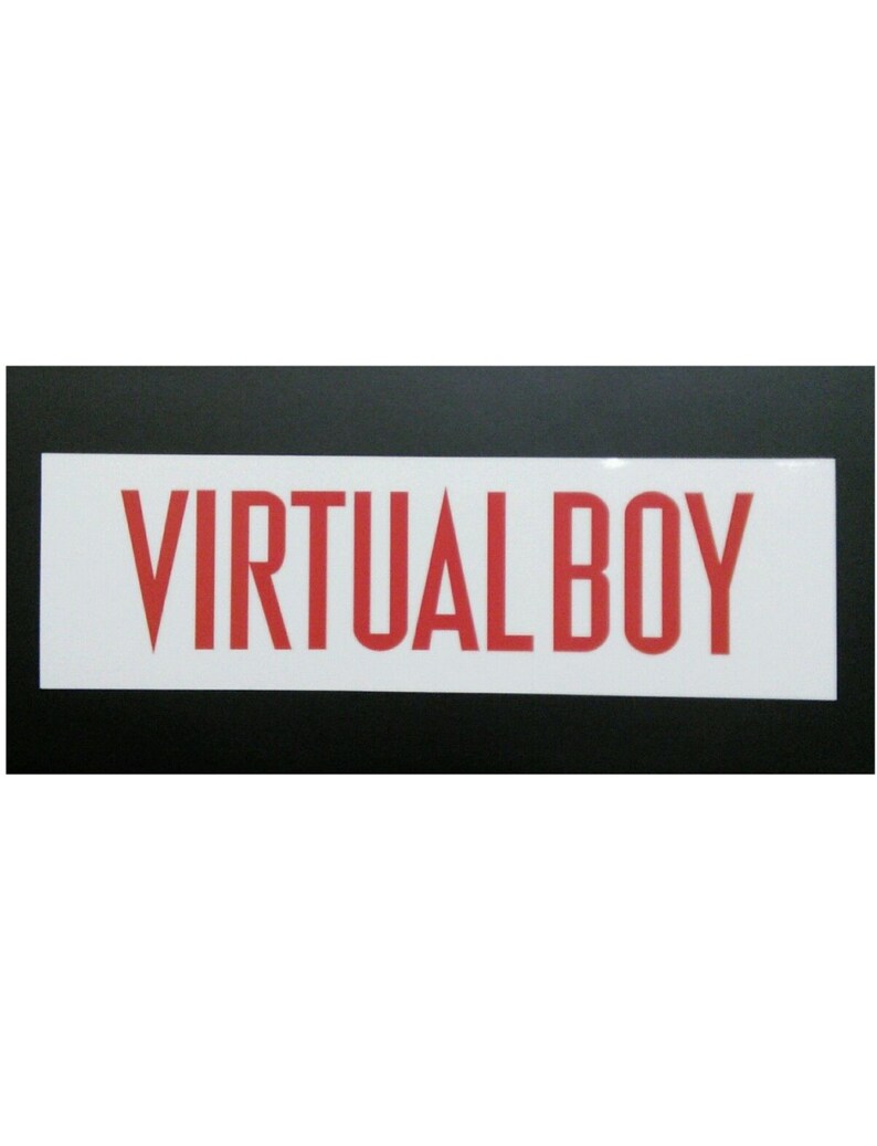 Virtual Boy Logo Sticker - Etsy