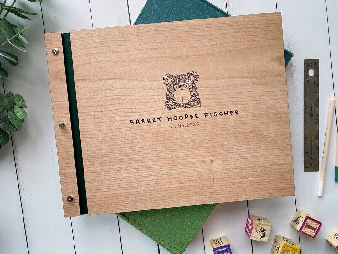 Personalized Baby Memory Book | Woodland Edition, Our Little Explorer ...