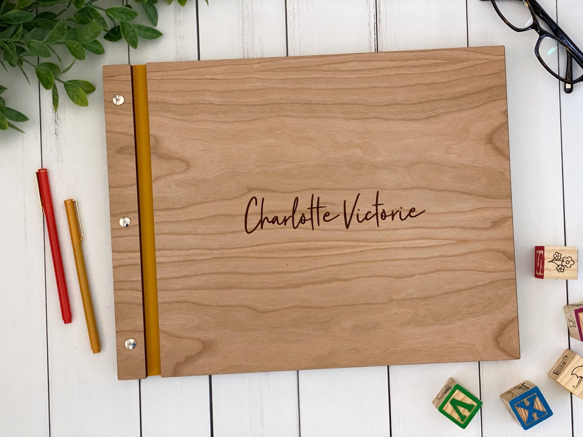 Adoption Memory Life Book | Wooden Memory Book | Adoption Edition - Etsy