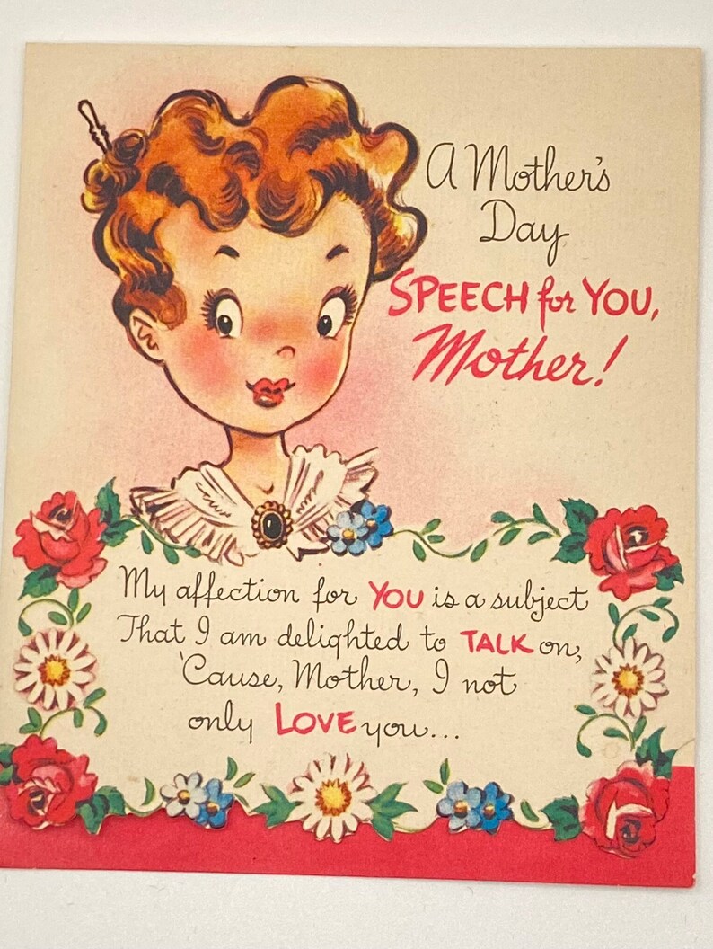 Vintage Mothers Day Cards Etsy
