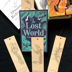 Dinosaur Fossil Handmade Bookmark Sets // Eco-friendly // Dinosaur ...