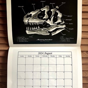 DINO CALENDAR 2024 // Dinosaur Skull Anatomy // Jurassic Park ...