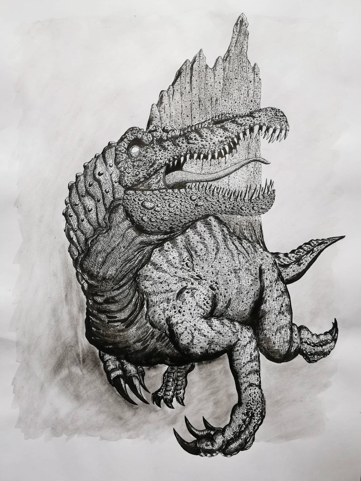 Jurassic Park Spinosaurus Drawing