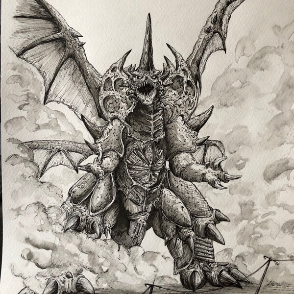 Godzilla Destoroyah - Etsy