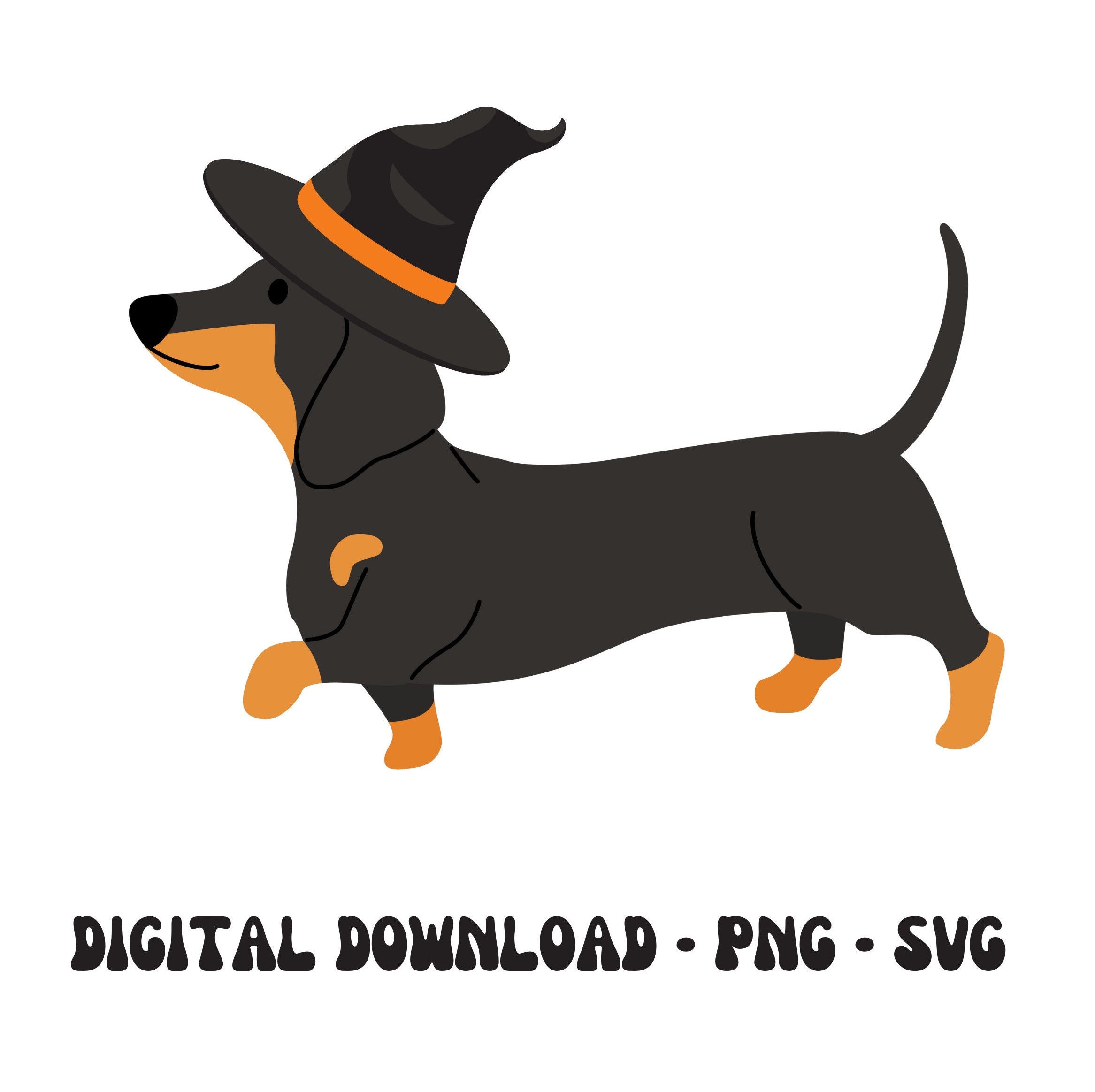 Happy Halloweenie - Halloween Dachshund Digital Download - Etsy