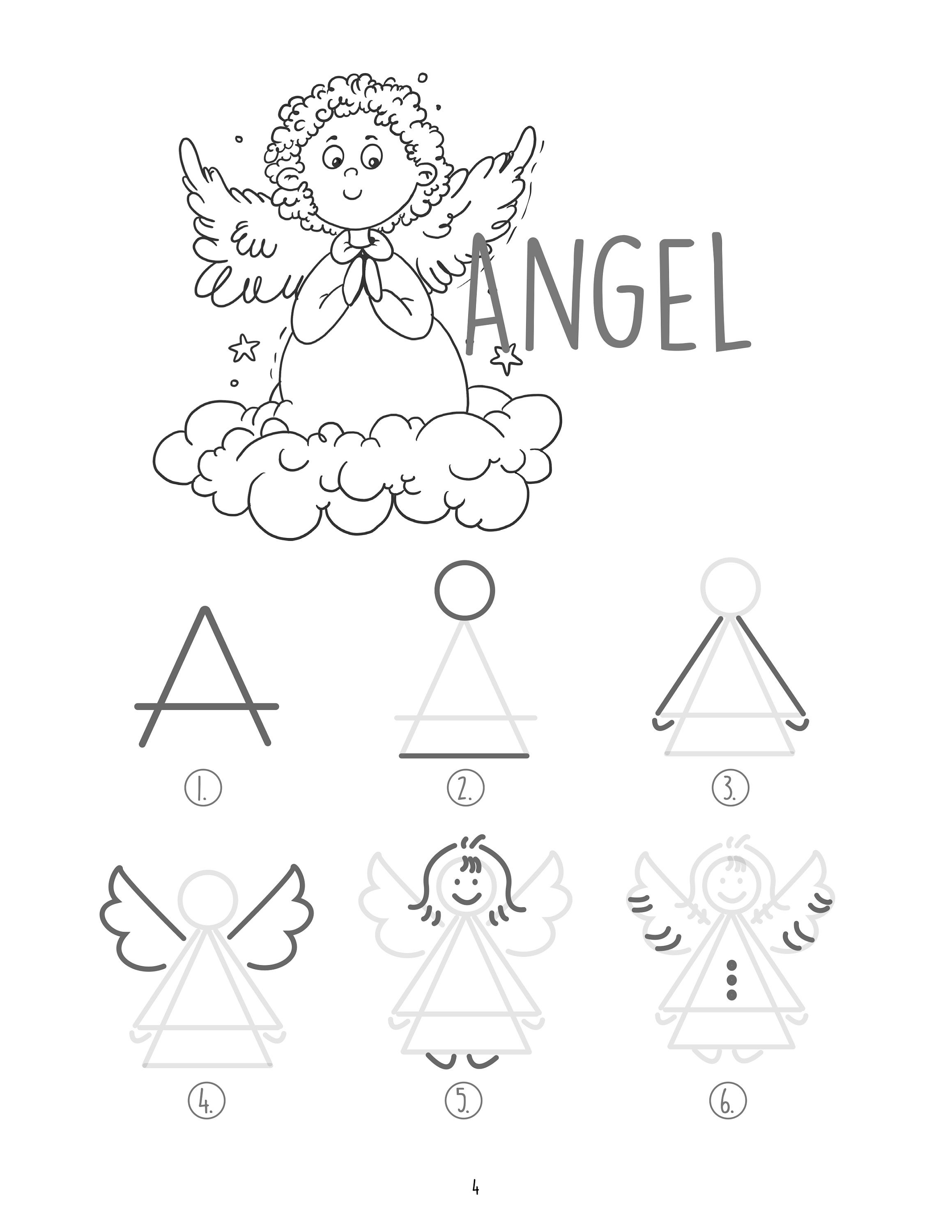 How To Draw With Alphabet Handwriting Book For Kids Etsy