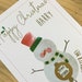 Hidden Message Card. Personalised Xmas Card. Christmas Scratch & Reveal ...