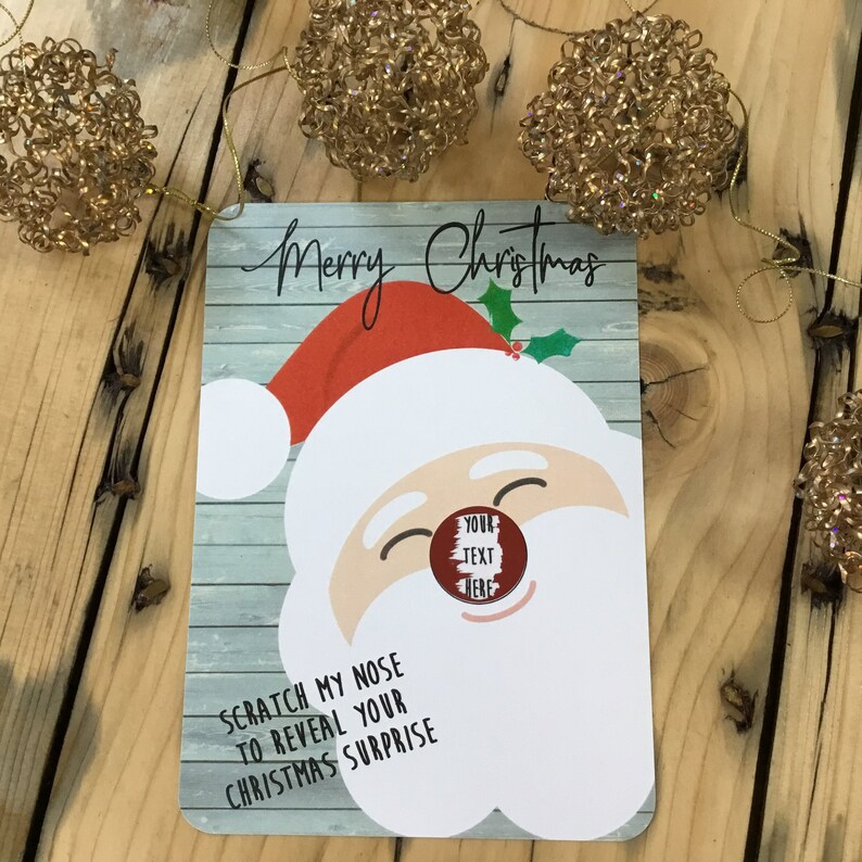 Hidden Message Card. Personalised Xmas Card. Christmas Scratch - Etsy UK