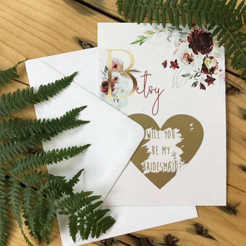 Personalised Bridesmaid Proposal card. Will you be my | Etsy