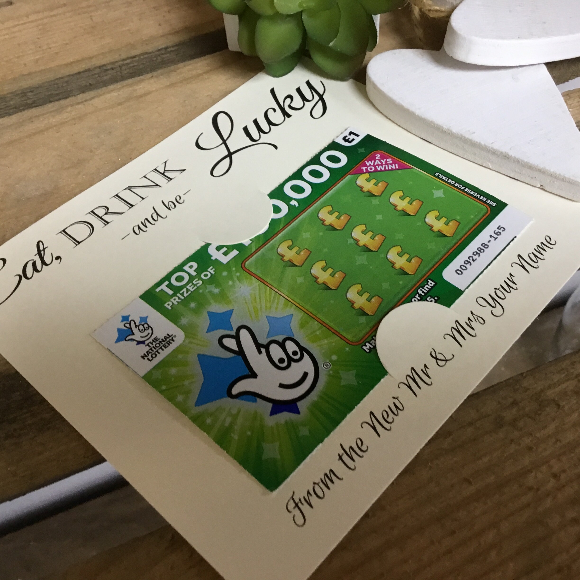 Wedding Favour Idea Scratch Card Wallet Wedding Favour. - Etsy