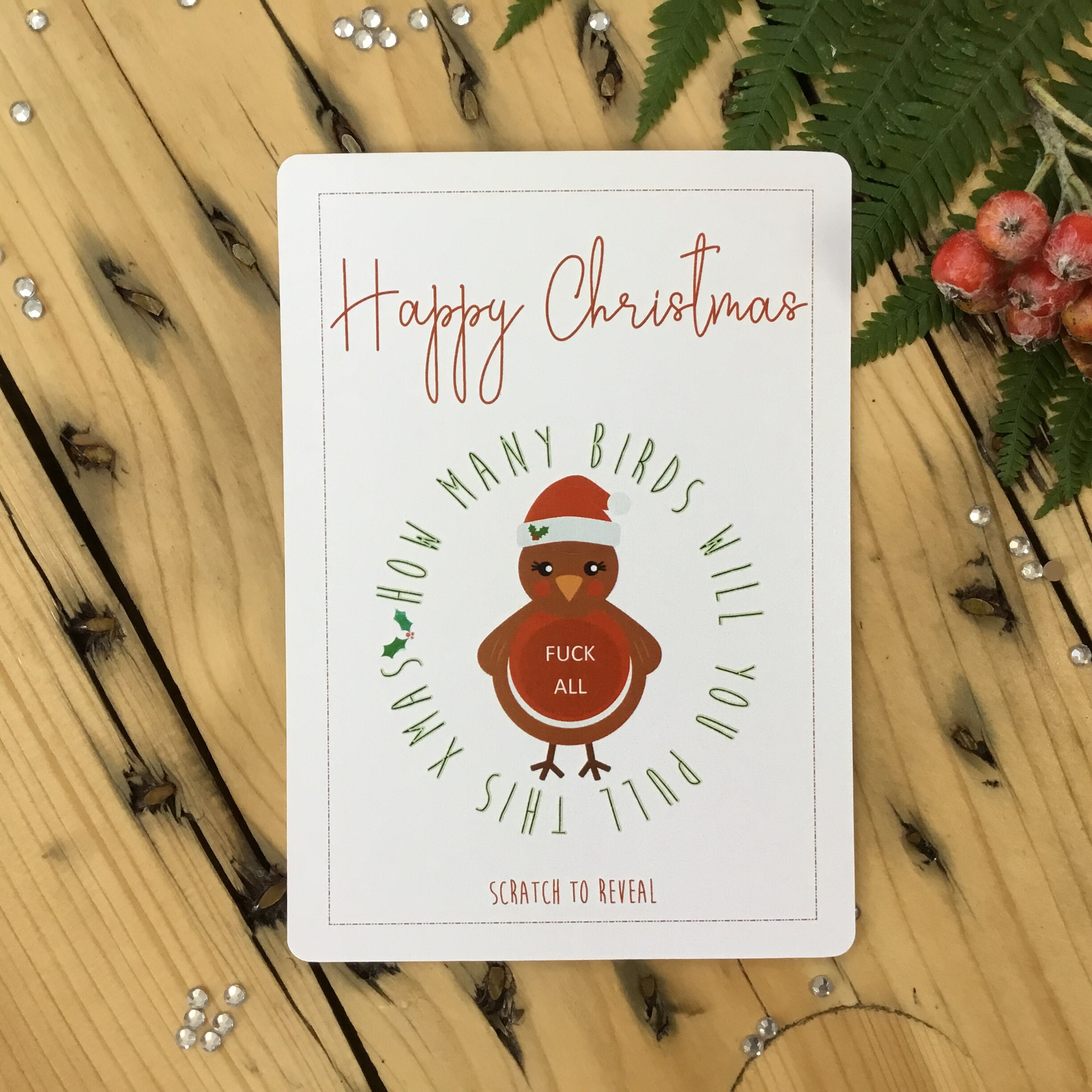 Hidden Message Card. Funny Xmas Gift. Christmas Scratch & - Etsy