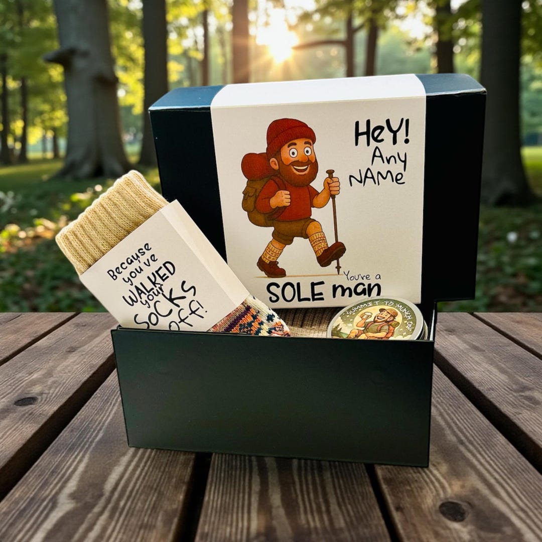 Sole Man Walking Gift Box – Hiker and Outdoor Present With Socks ...
