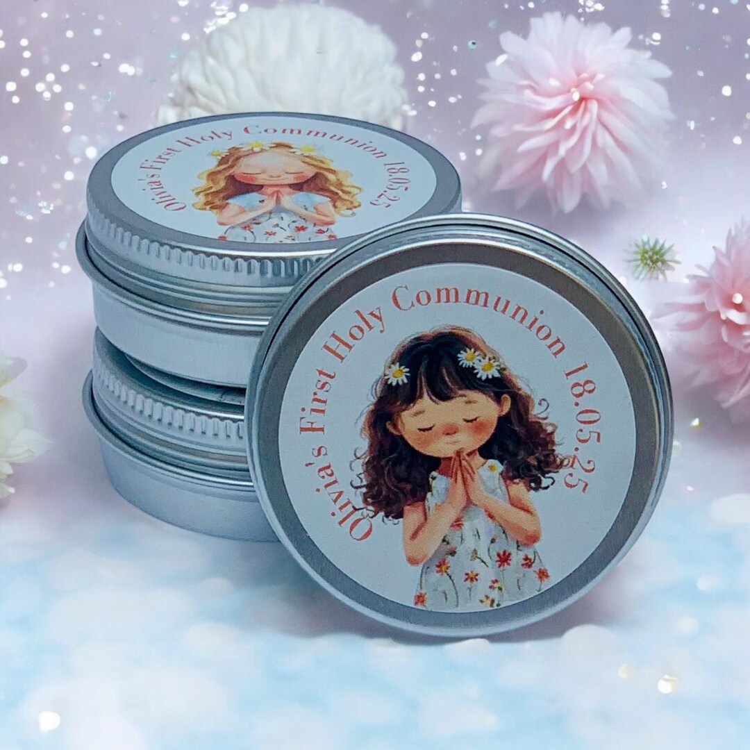 Personalized First Holy Communion Favors: Custom Sweet Treat Tins - Etsy