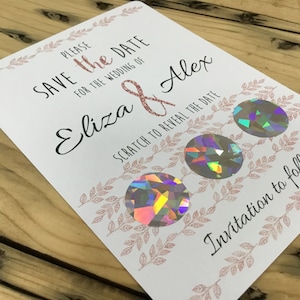 Save the Date Scratch off Reveal Cards. Save the Date Idea. Engagement ...