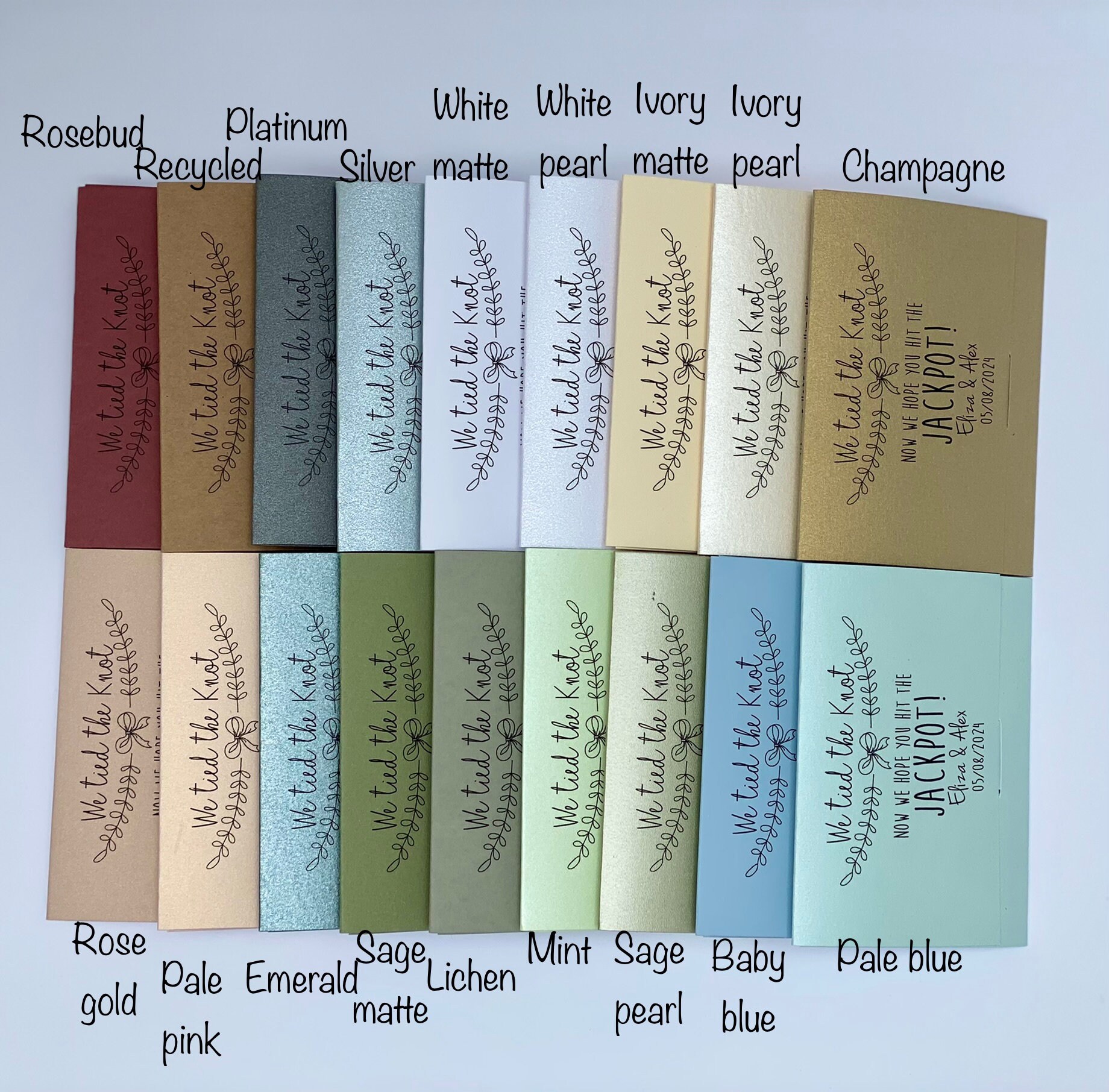 Scratch Card Holder. Wedding Favour Idea. Lottery Ticket - Etsy UK