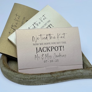 Wedding Favour Idea. Scratch Card Holder. Lottery Ticket Wallet ...