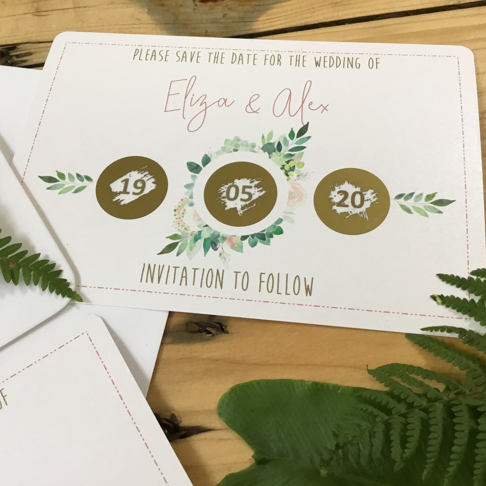 Scratch off to Reveal the Date. Save the Date Cards. Wedding - Etsy UK