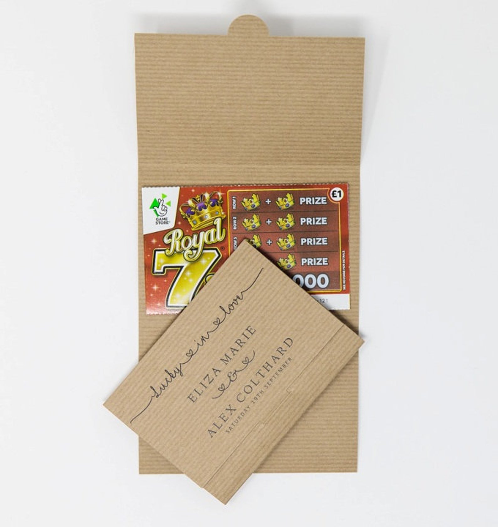 Personalised Lottery Ticket Holder Lotto Scratch Card Wallet | Etsy UK