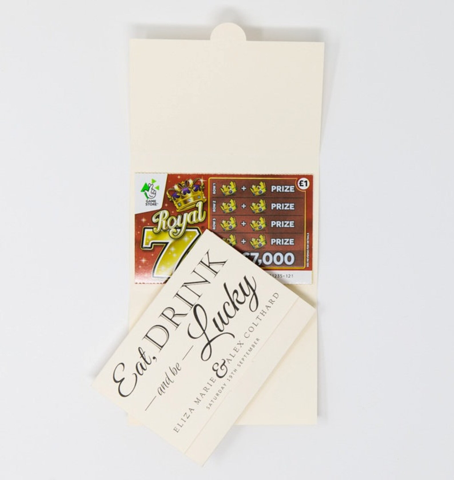 Personalised Lottery Ticket Wallet Scratch Card Holder Wedding - Etsy UK