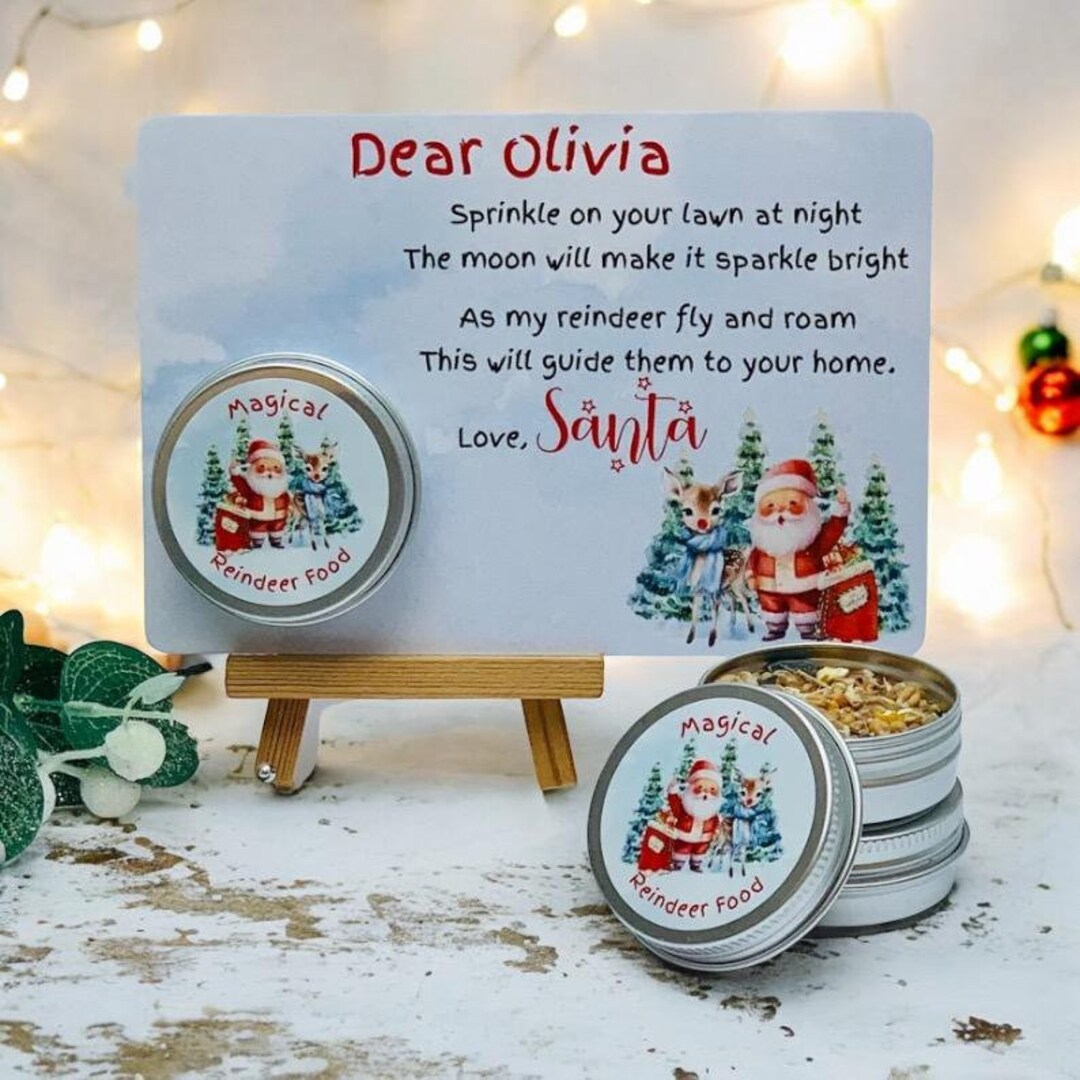 Personalized Reindeer Food, Christmas Eve Box With Poem - Etsy