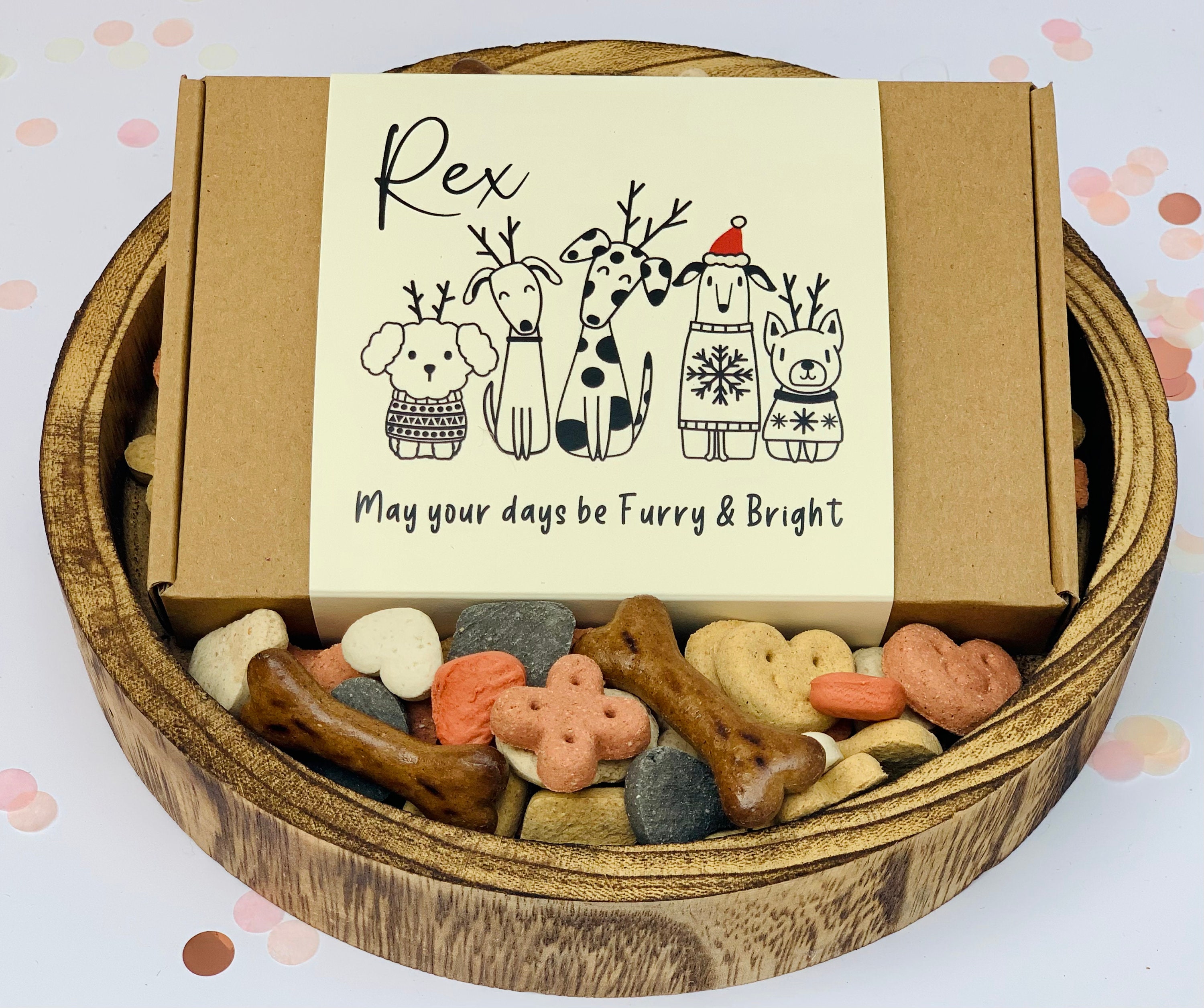 Customized Box of Dog Treats Dog Gift Box Puppy Treats - Etsy UK