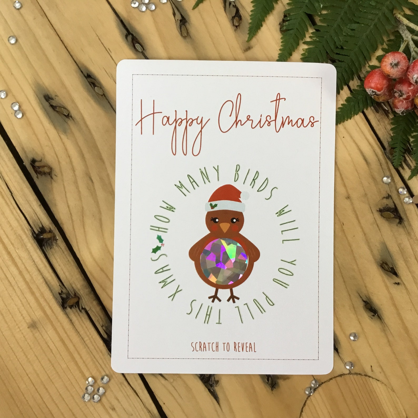 Hidden Message Card. Funny Xmas Gift. Christmas Scratch & - Etsy