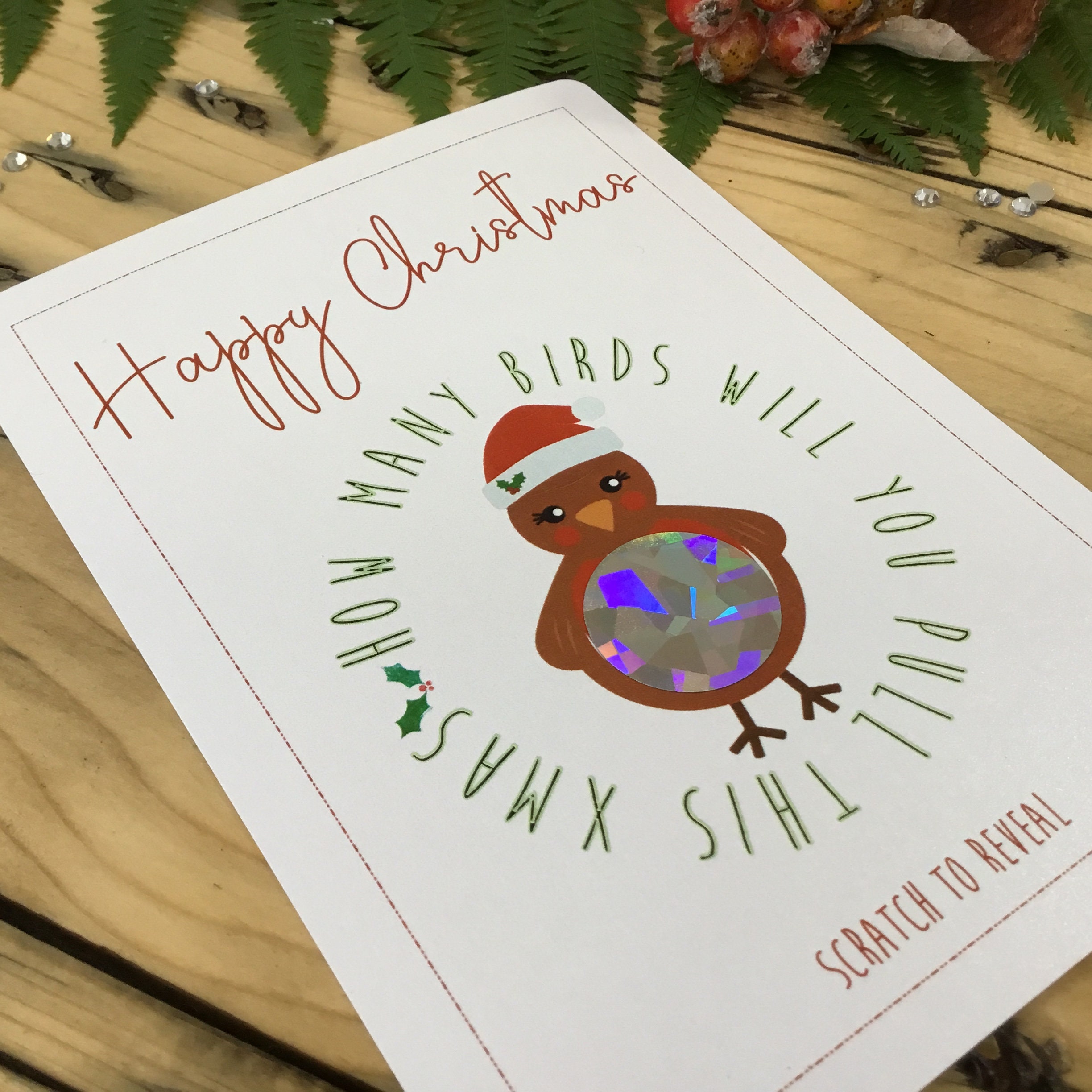 Hidden Message Card. Funny Xmas Gift. Christmas Scratch & - Etsy