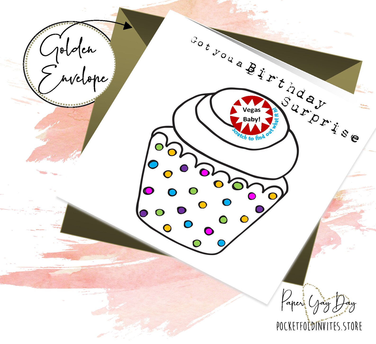 Personalised Birthday Surprise Card. Scratch & Reveal Surprise - Etsy