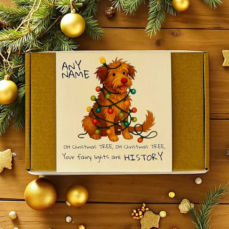 Handmade Personalized Dog Christmas Treat Box – Custom Holiday Treats ...