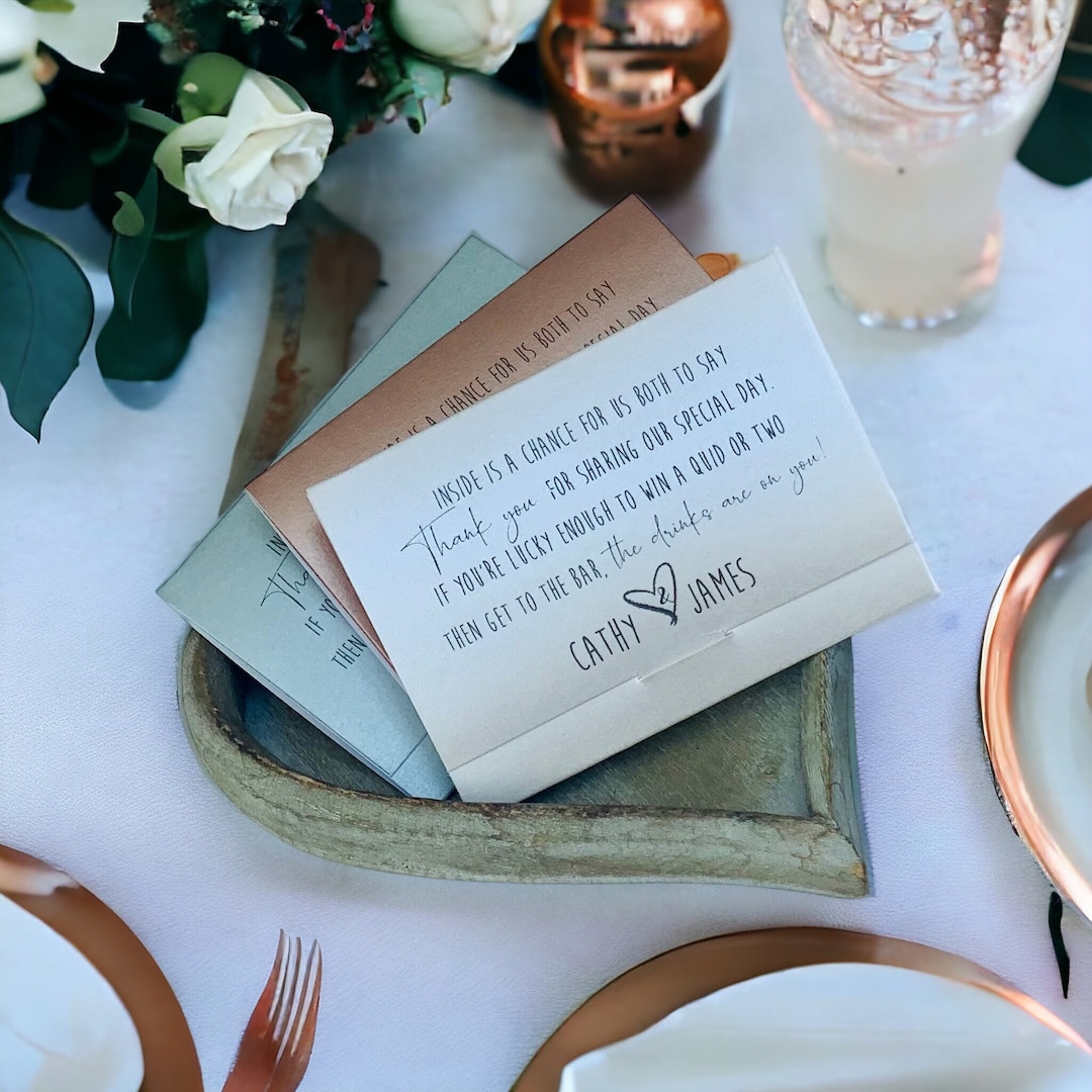 Wedding Favour Idea. Scratch Card Holder. Lottery Ticket Wallet ...