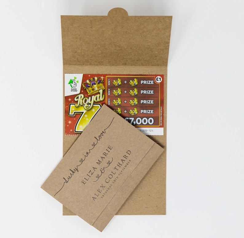 Personalised Lottery Ticket Holder Lotto Scratch Card Wallet - Etsy UK