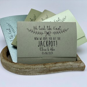 Wedding Favour Idea. Scratch Card Holder. Lottery Ticket - Etsy
