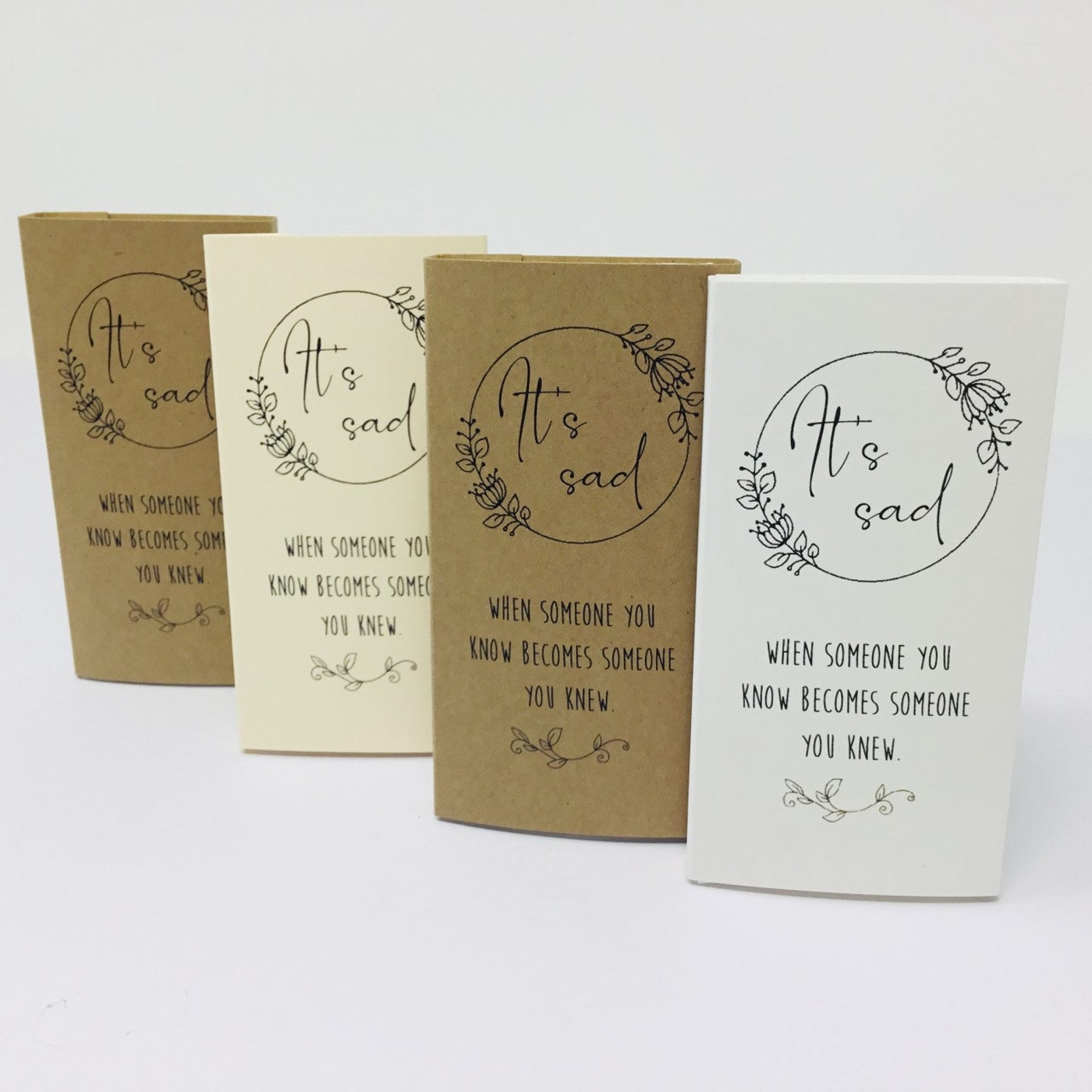 Personalized Funeral Tissue Sleeves: Remembrance Favors (set of 10) - Etsy
