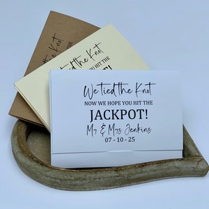 Wedding Favour Idea. Scratch Card Holder. Lottery Ticket Wallet ...