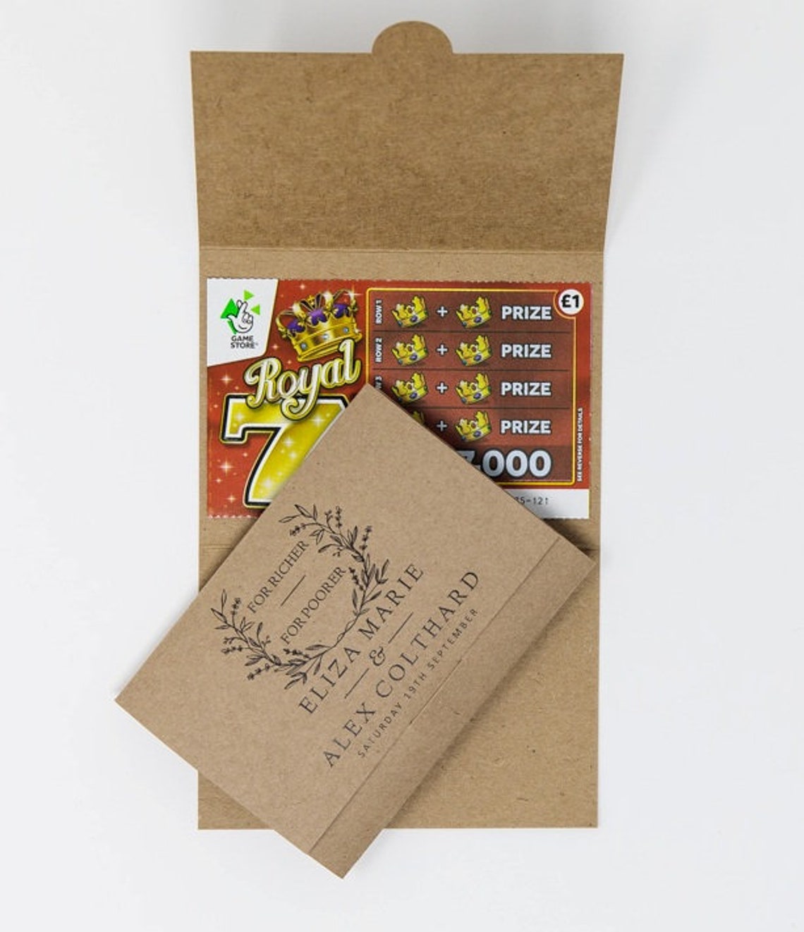 Personalised Lotto Scratch Card Wallet lottery ticket Holder | Etsy