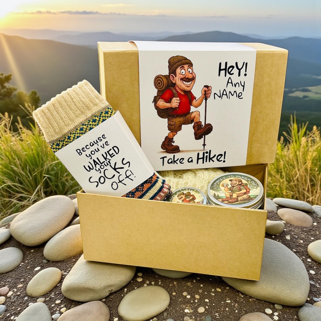 Take a Hike Outdoor Gift Box – Personalised Hiker and Rambler Present ...