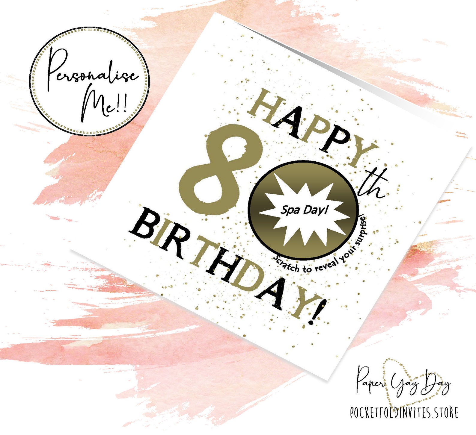 80th Birthday Card. Surprise Card. 80th Gift Idea Secret - Etsy