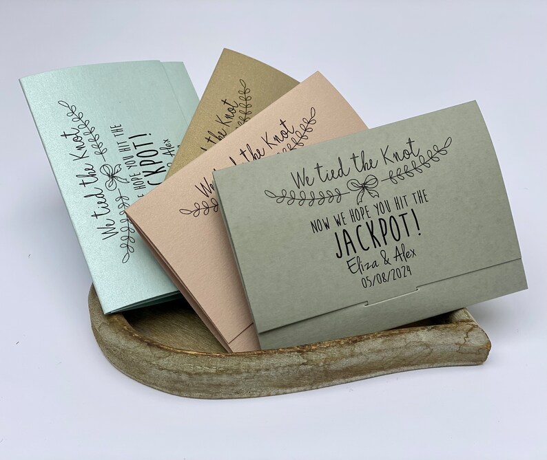 Wedding Favour Idea. Scratch Card Holder. Lottery Ticket - Etsy