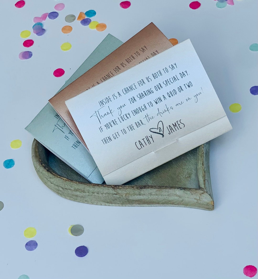 Wedding Favour Idea. Scratch Card Holder. Lottery Ticket Wallet ...