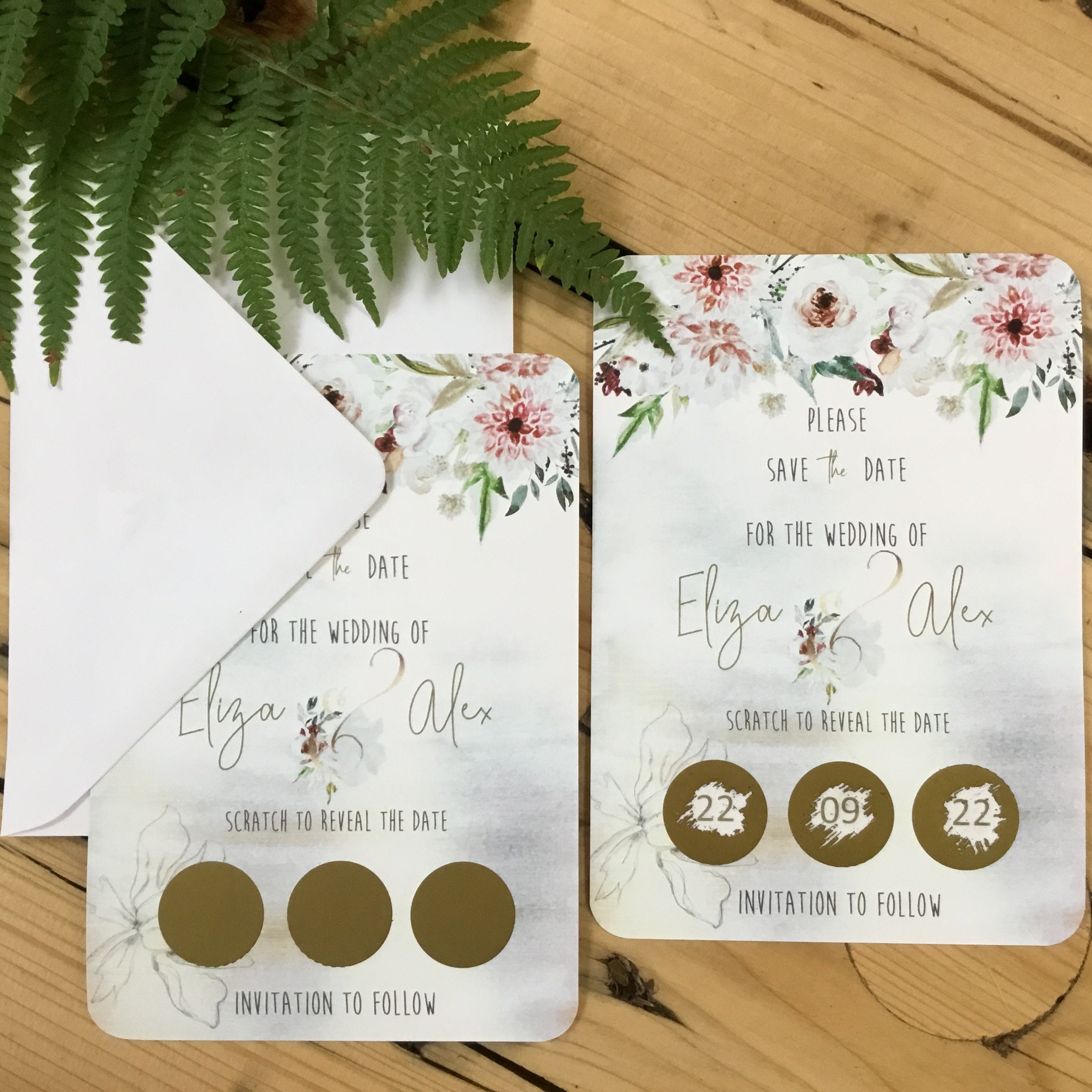 Save the Date Scratch off Reveal Cards. Save the Date Idea. - Etsy