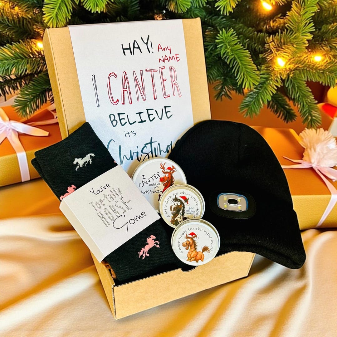 Handmade Horse Lover Box – Personalised Christmas Equestrian Set With ...
