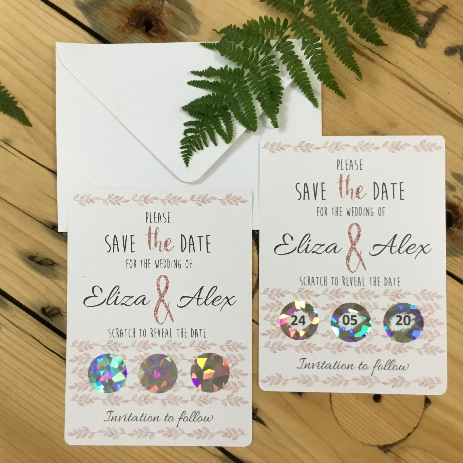 Save the Date Scratch off Reveal Cards. Save the Date Idea. | Etsy UK