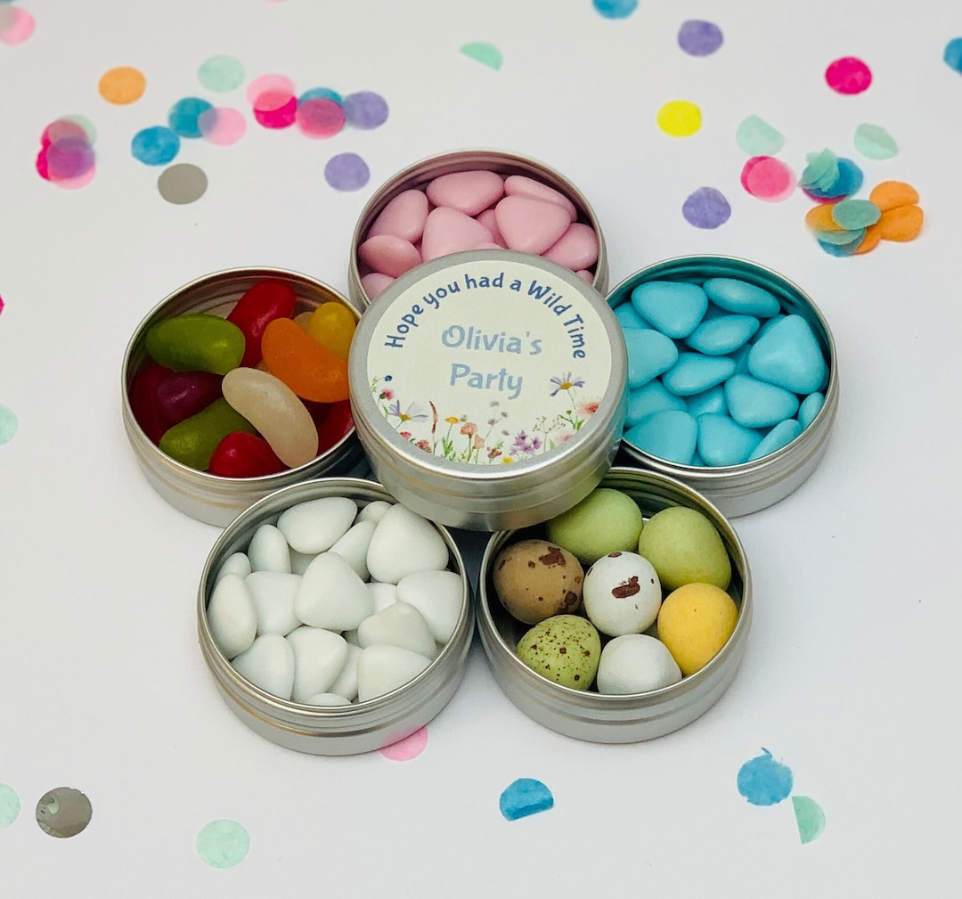 Personalized Sweet Tins: Children's Party Favors - Etsy