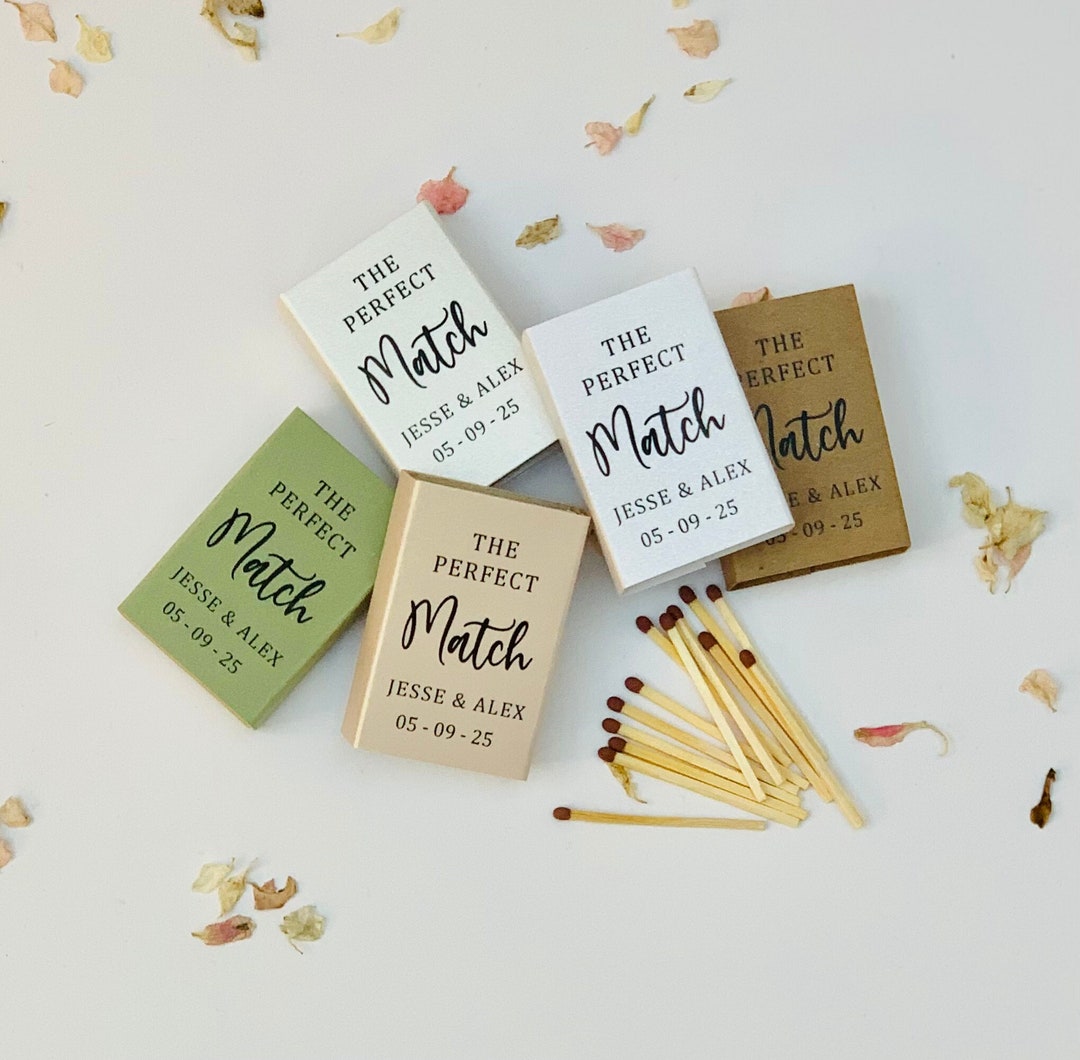 Custom Wedding Favour Idea Match Box Table Gift the - Etsy